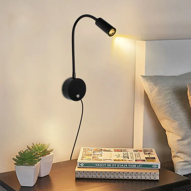 Hotel Home Bed Reading Light 3W - Warm Flexible LED Lamp