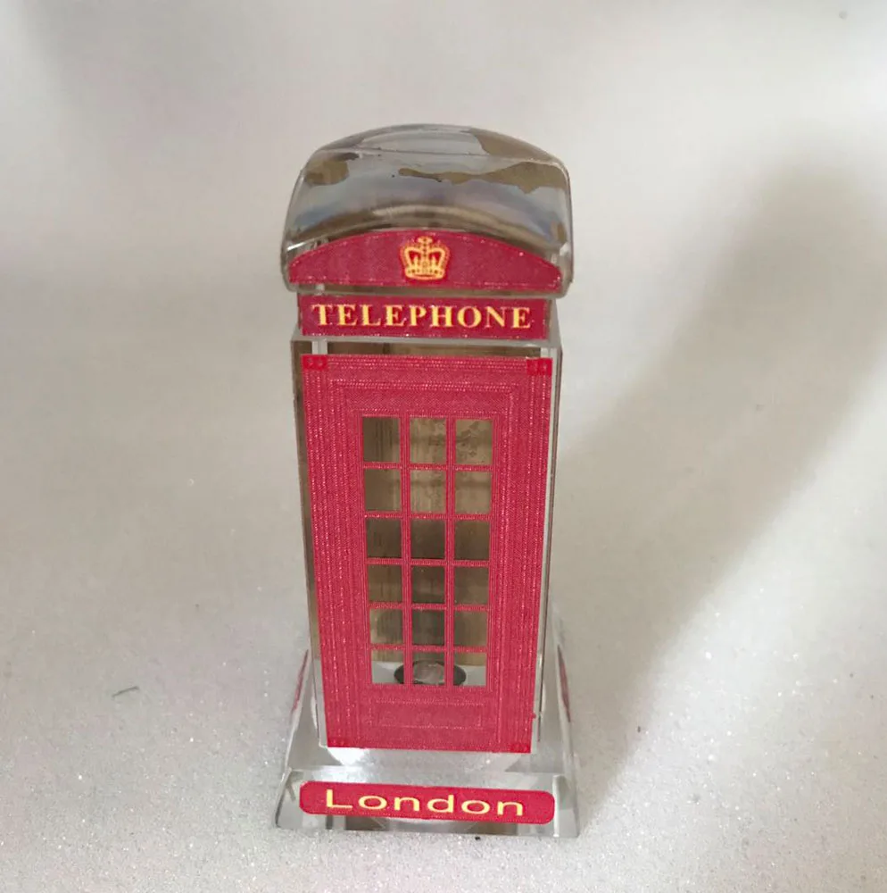 Phone Booth Bank Telephone English Crown London Piggy Red Uk Crystal ...