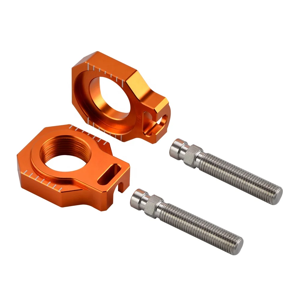 Nicecnc Motorcycle Rear Axle Chain Adjuster Blocks For Ktm 150sx 250sx ...