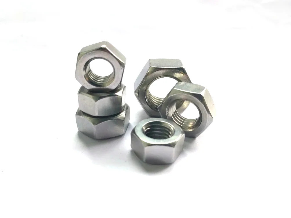 304 Stainless Steel Hexagonal Nuts Large Hexagonal Bolt Screw Nuts ...
