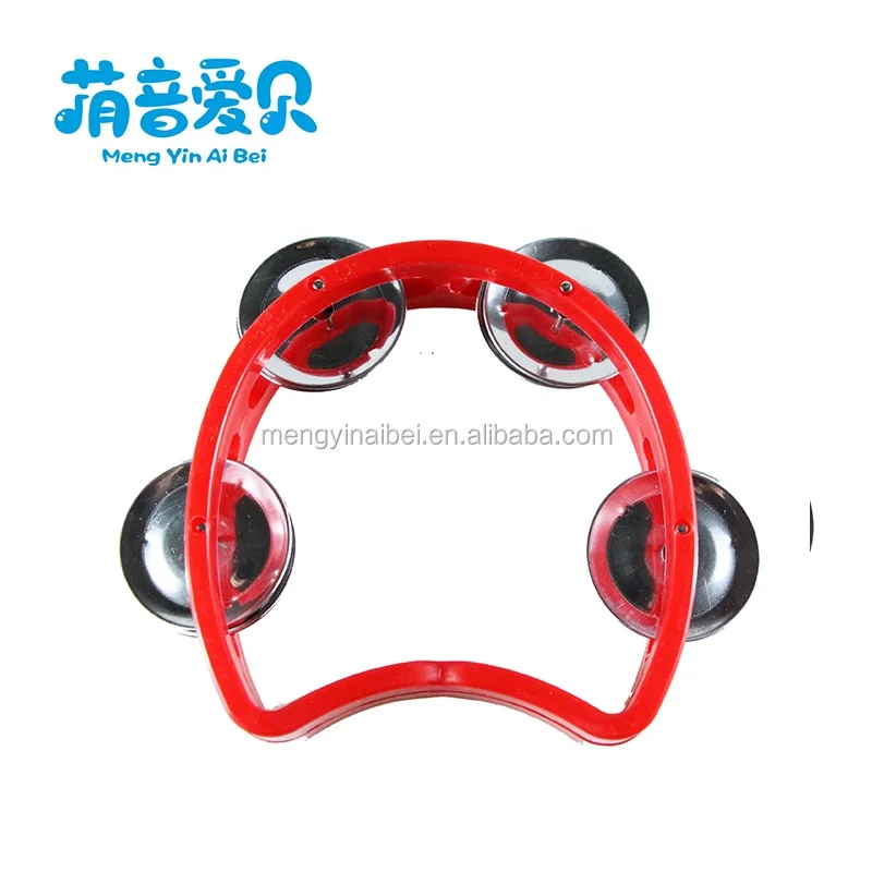 Kids Musical Instrument - Mini Plastic Toy Tambourine