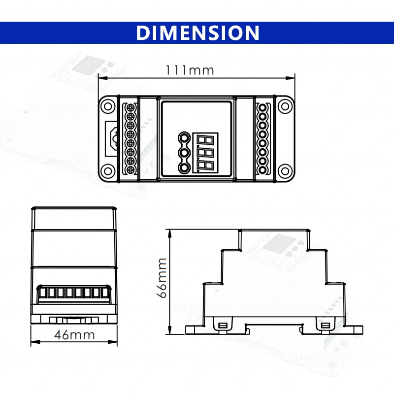 Din-rail Dmx-controller-decoder Dc 12v 24v 1ch 3ch 4ch 5ch Dmx512 1990 ...