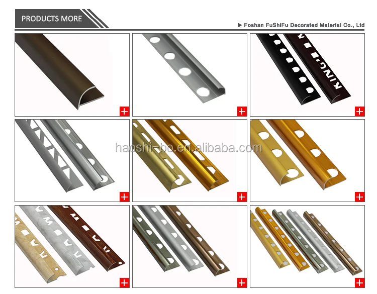 Wall Tile Edging Aluminum Trim 1/4 Round Corner Profile - Buy Aluminum ...