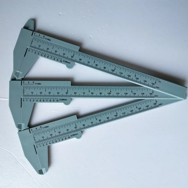 Verified 150mm Promotional Jewelry Custom Logo Slide Plastic Vernier ...