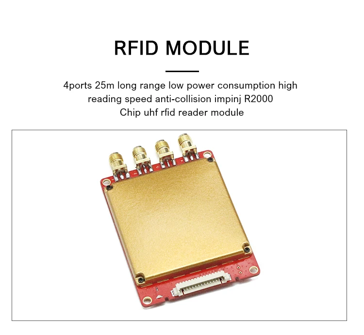 4 Ports 25m Range Low Power Consumption High Reading Speed Transceiver ...