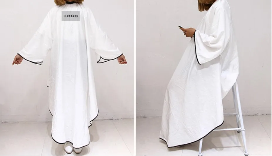 Custom White Cutting Cape With Arm Holes - Buy Cutting Cape,Hair ...