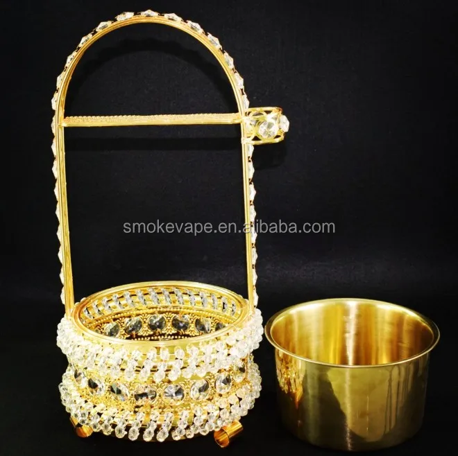 Luxury Hookah Charcoal Holder Shisha Charcoal Basket Diamond Studded ...