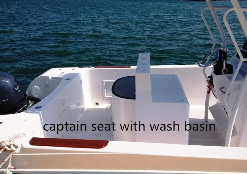 8.5m Ice Blue Fiberglass Fishing Boat with CE Certification