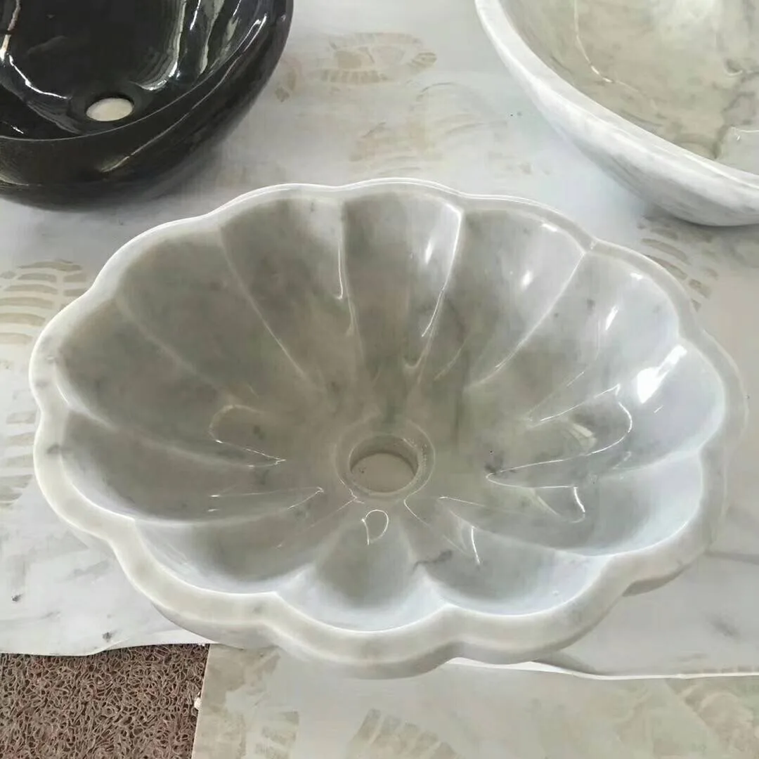 Professional Marble Washbasin Shell Shaped Bathroom Sink - Buy Marble ...