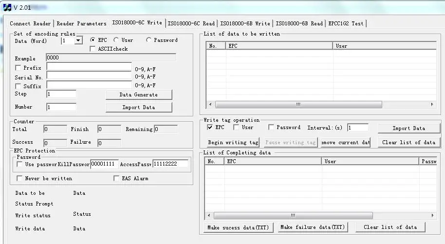 Uhf Rfid Usb Desktop Epc Gen2 Card Reader/writer Free Sdk And Demo ...