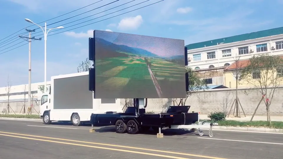 Outdoor Led Trailer 3x2m 9.85 X 6.56 Ft Led Display Screen With Silent ...