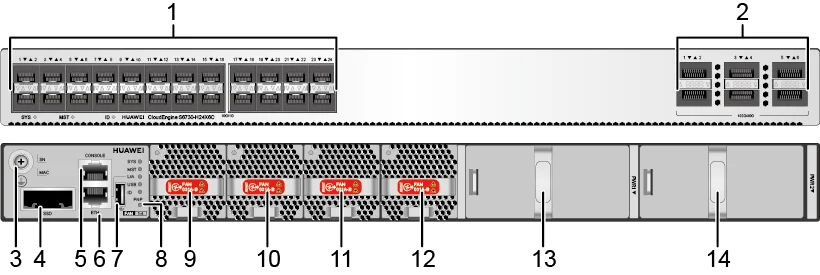 Huawei-s6730-h Cloudengine Serie 10ge,Interruptor De Enrutamiento,S6730 ...