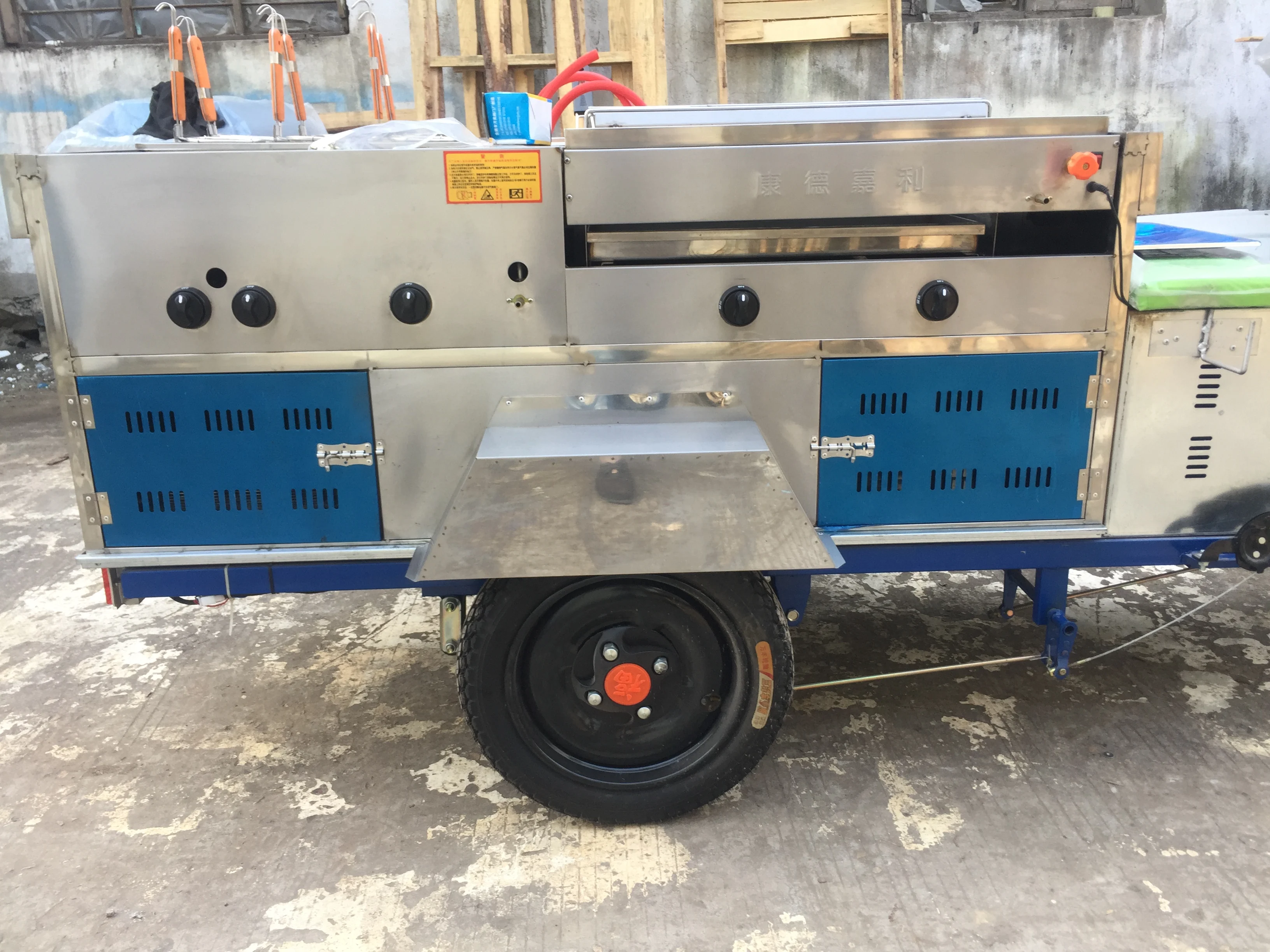 Multi-functional 5 in 1 Gas Deep Fryer - Snack Food Truck
