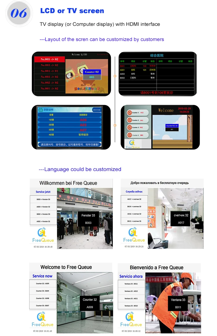 Wireless Number Calling System Queue Management Including Ticket ...
