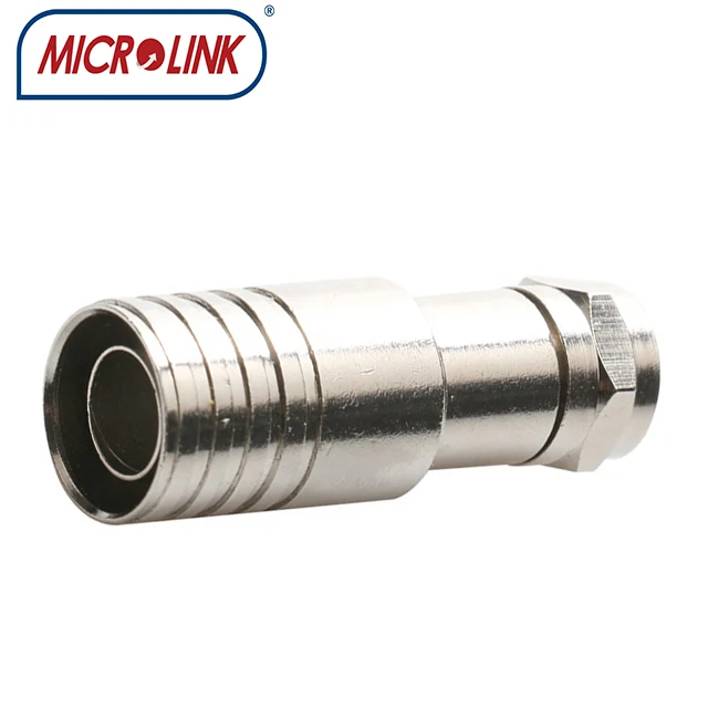 75 Ohm F Type Straight Plug Catv Assembly Rg11 F Male Twist On Crimp ...