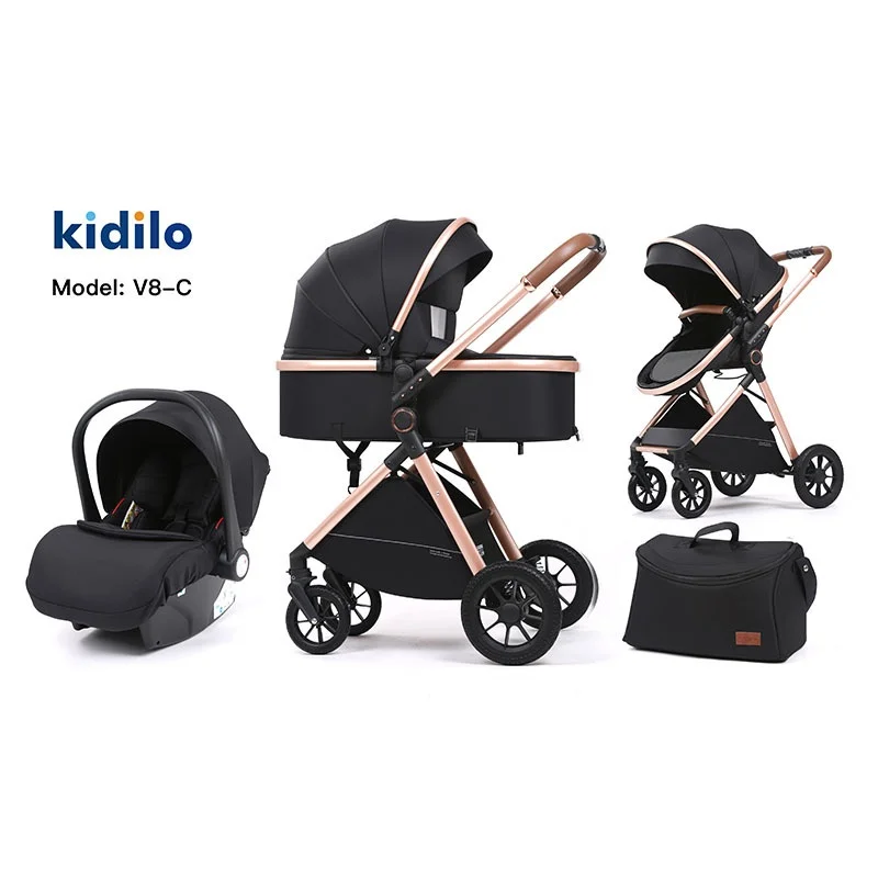 Kidilo 2-in-1 Versatile Double Stroller for Kids – Foldable, Portable ...