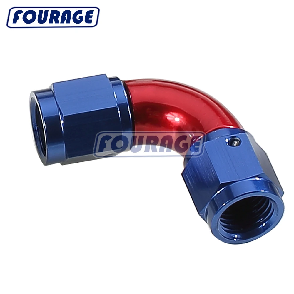 Double Swivel Connector - 90 Degree Aluminum Fitting