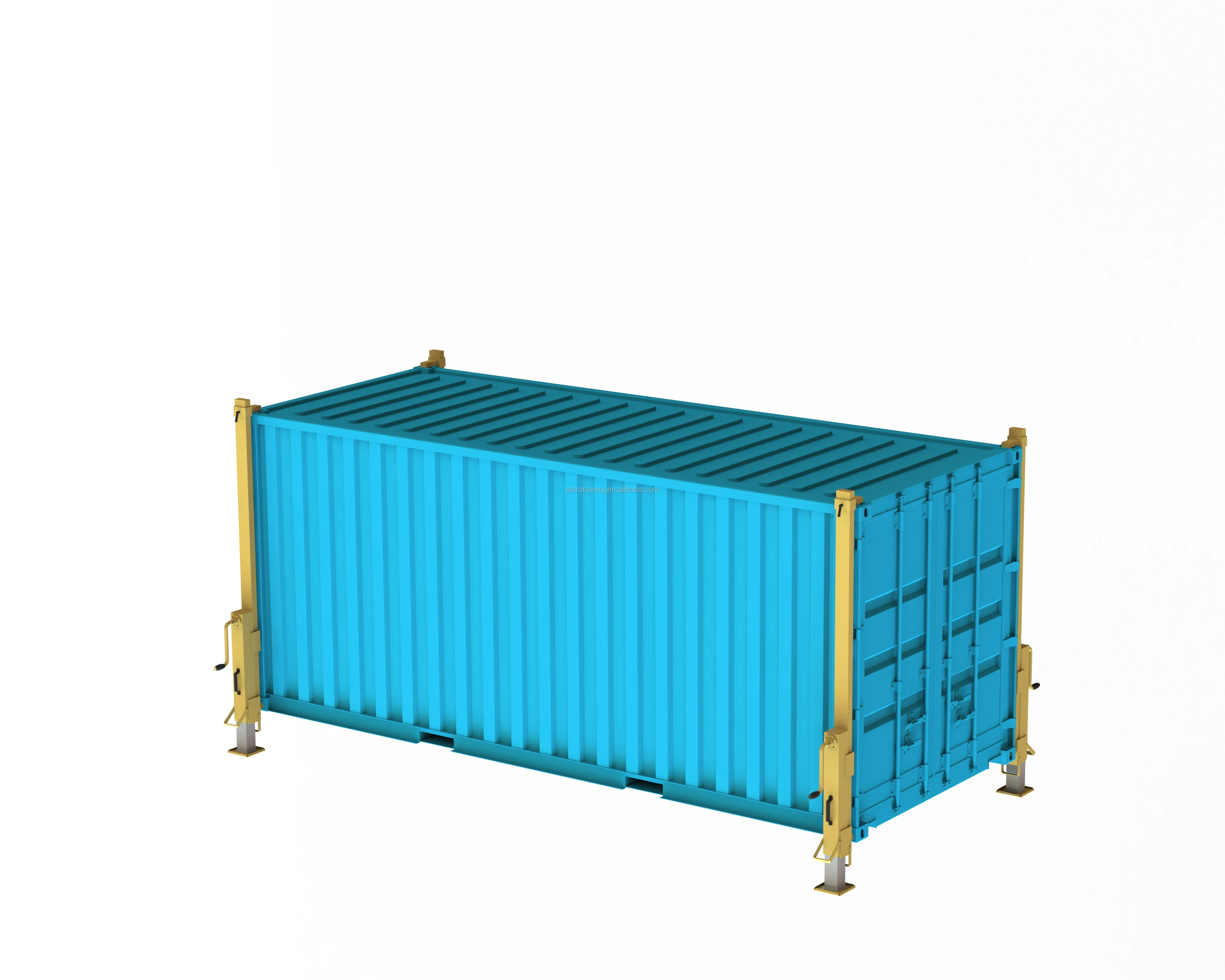 STARDRAWING ISO shipping container mechanical lifting jack stand ...