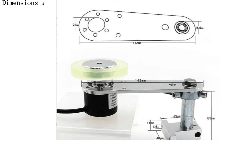 Inkjet Printer Synchronizer Wheel Encoder GHW38 with Bracket