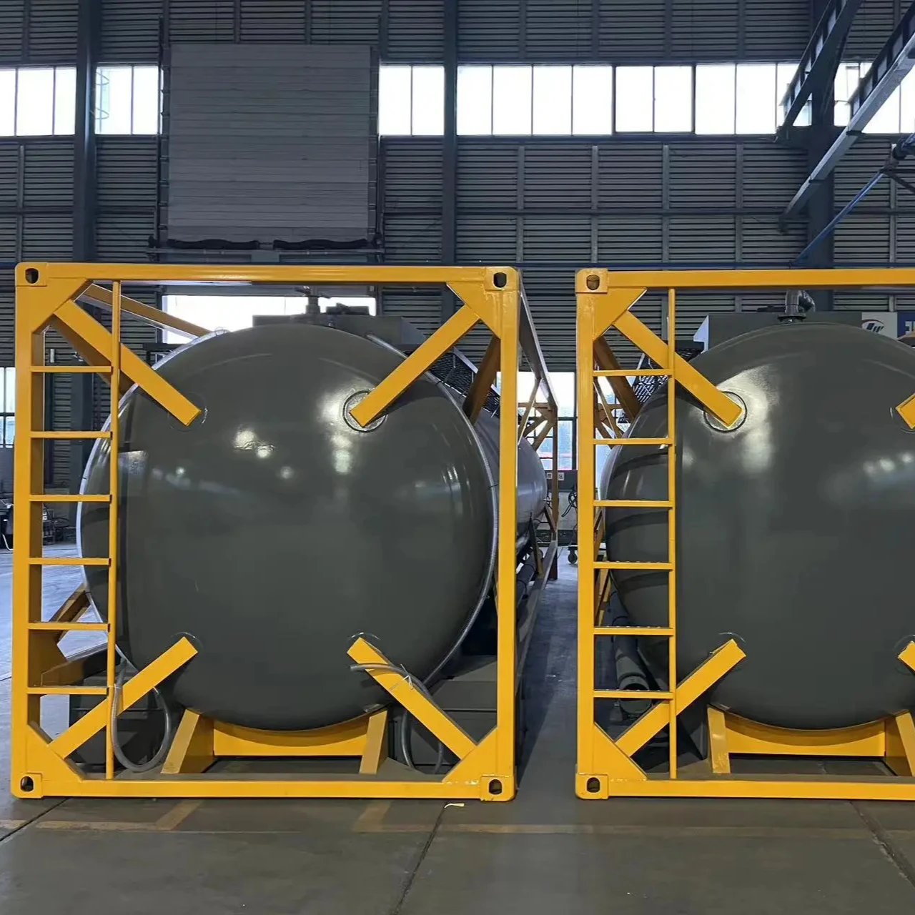 Iso 40ft Shipping Tank Containers Tank Container For Oil Gas Chemical ...