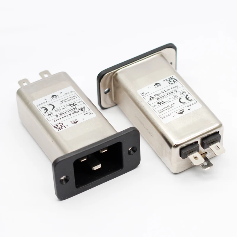 Power Entry Module Double Iec 320 C20 Ac Socket Emi Emc Noise Filter ...