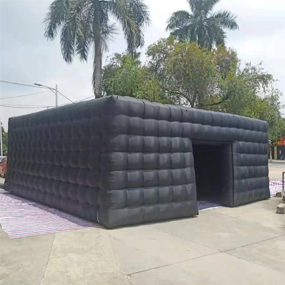 Music Festival Party Event Tent Cube Black Inflatable Tent Inflatable ...
