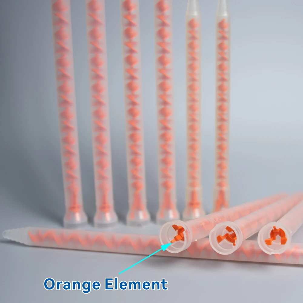 Mchx08-24t Sulzer Mixpac Mixer Plastic Static Mixer Stepped Tip Orange ...