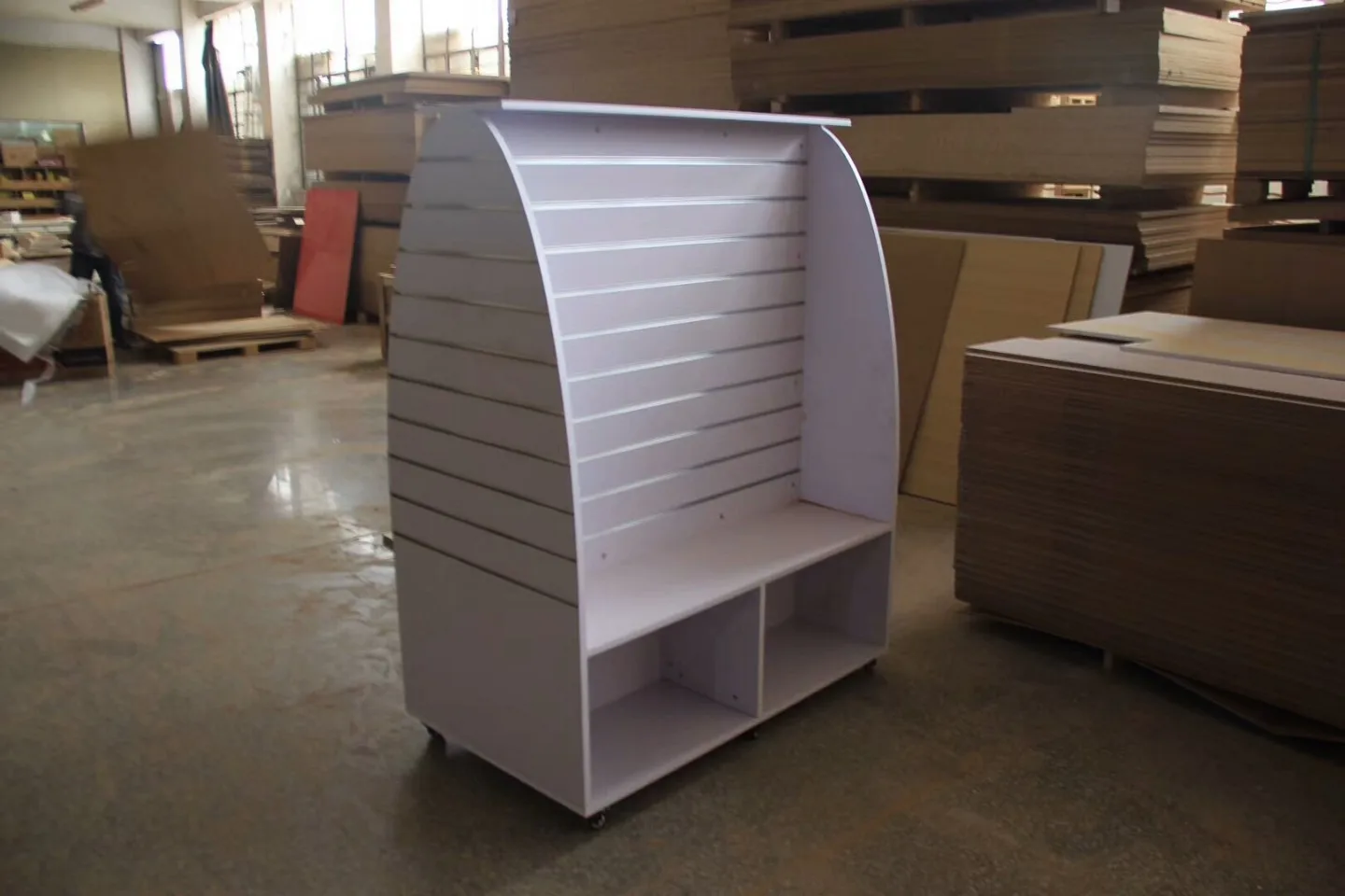 KEWAY Slat Wall Panels Gondola Display Slatwall Racks Floor Display ...