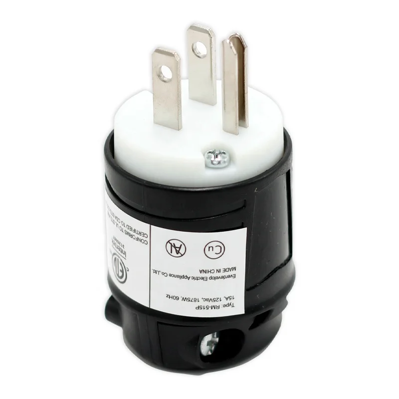 NEMA L5-15P 125V 15A Twist Lock Plug - 3-Pin Male Connector for ...