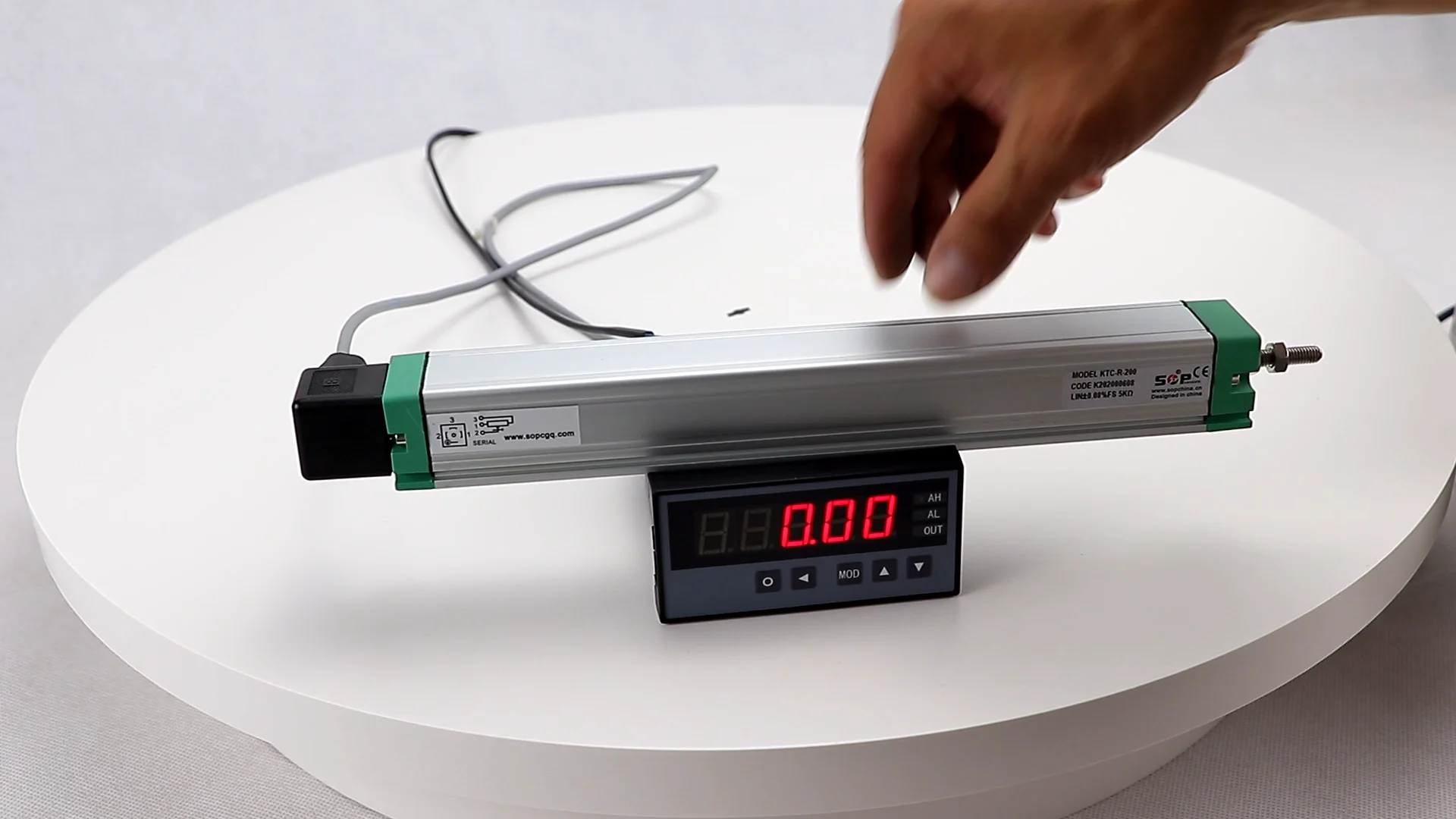 Ktc 75-1250mm Wire Exit Black Color Linear Position Sensor Resistive ...