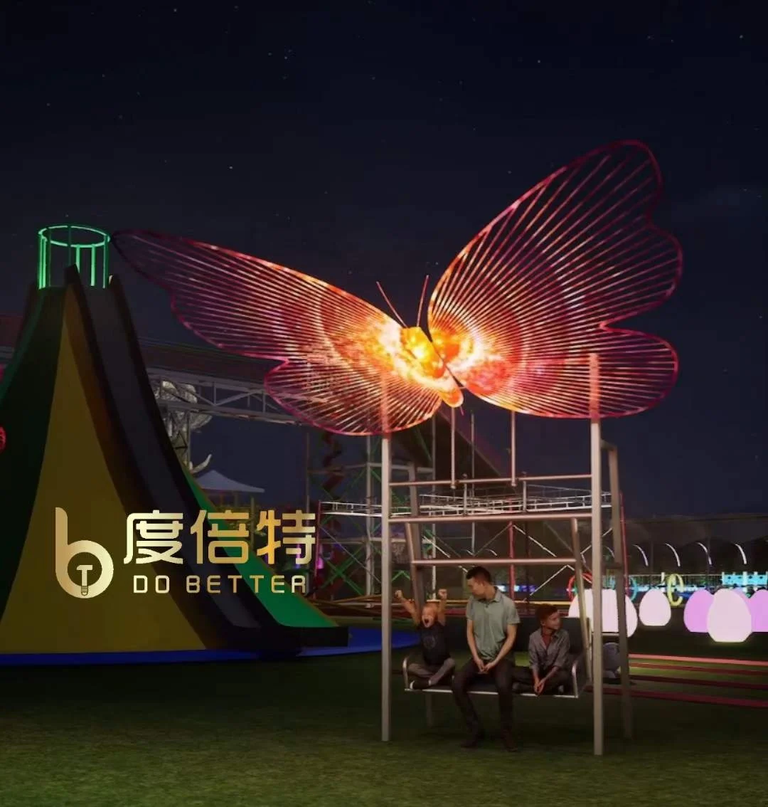 Butterfly LED Light Show with Interactive Wings - Multicolor Lighted ...