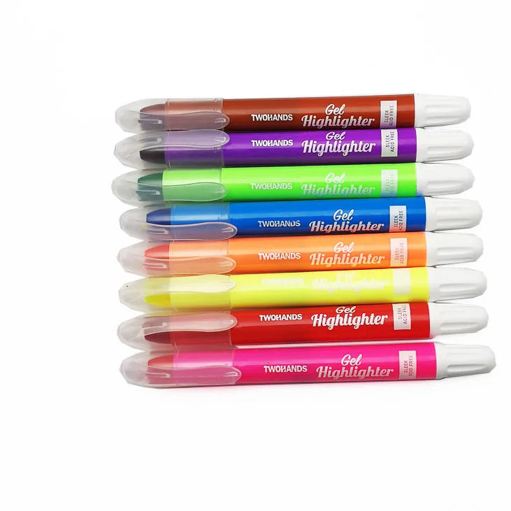 Twohands 8 Colors Gel Solid Highlighter,High Quality Fluorescent Paint ...