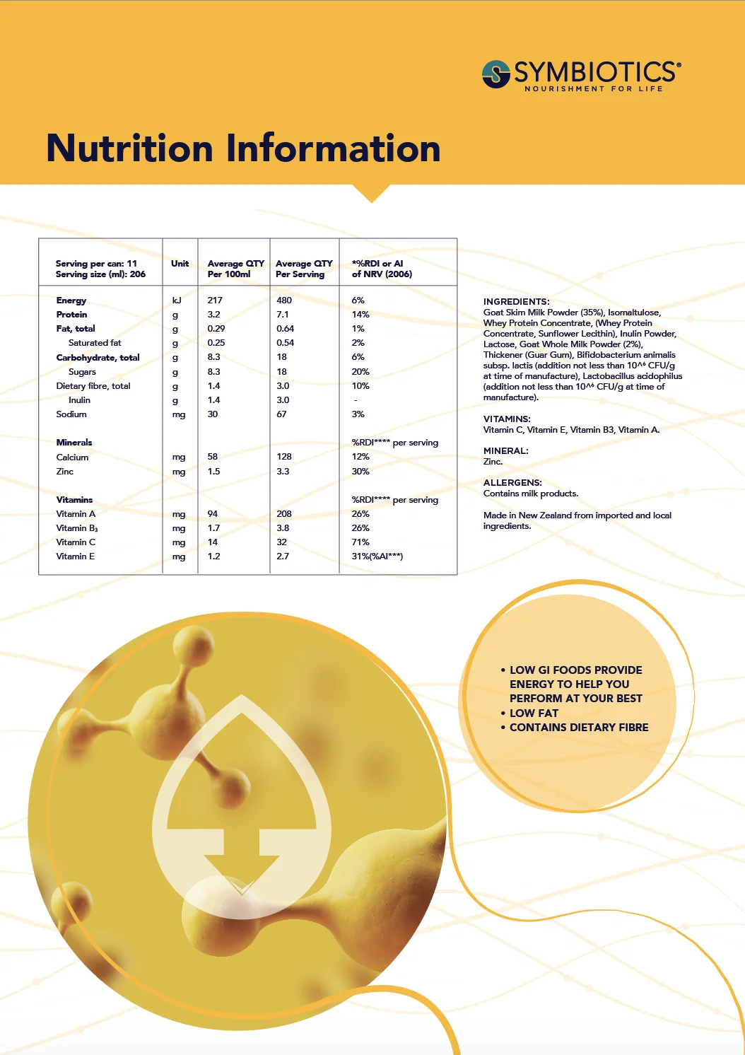 Wholesale High Quality Low Gi Goat Milk Drink Low Fat Goat Milk Drink ...