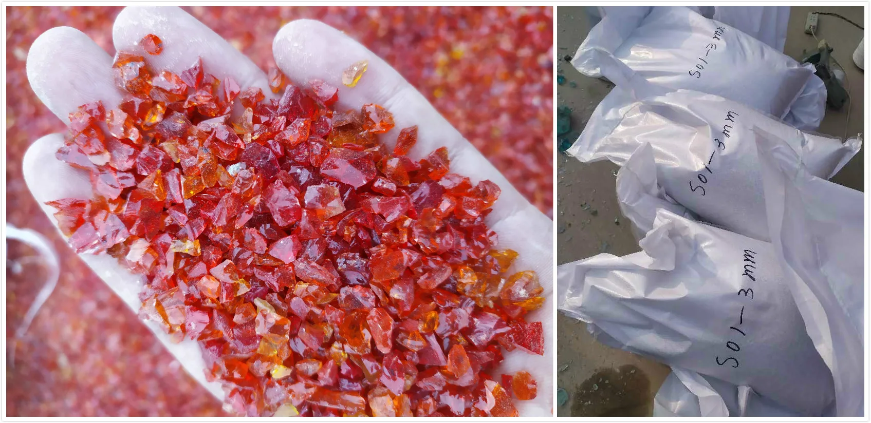 Terrazzo Recycled Glass Chips - Eco-Friendly Decor Solutions
