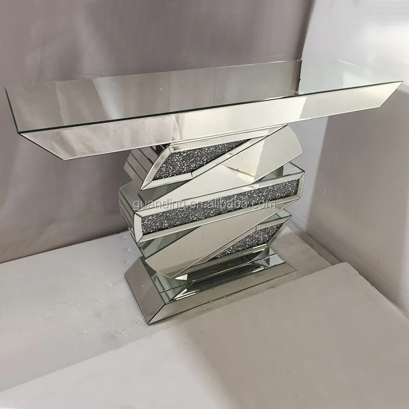 Crystal Mirrored Console Table Mirrored Entrance Table Hallway Table - Buy Modern Tall Console ...