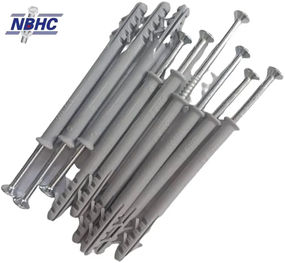 NBHC031AN M5 M6 M8 Nylon Wall Screw Plug Kit - Durable & Versatile