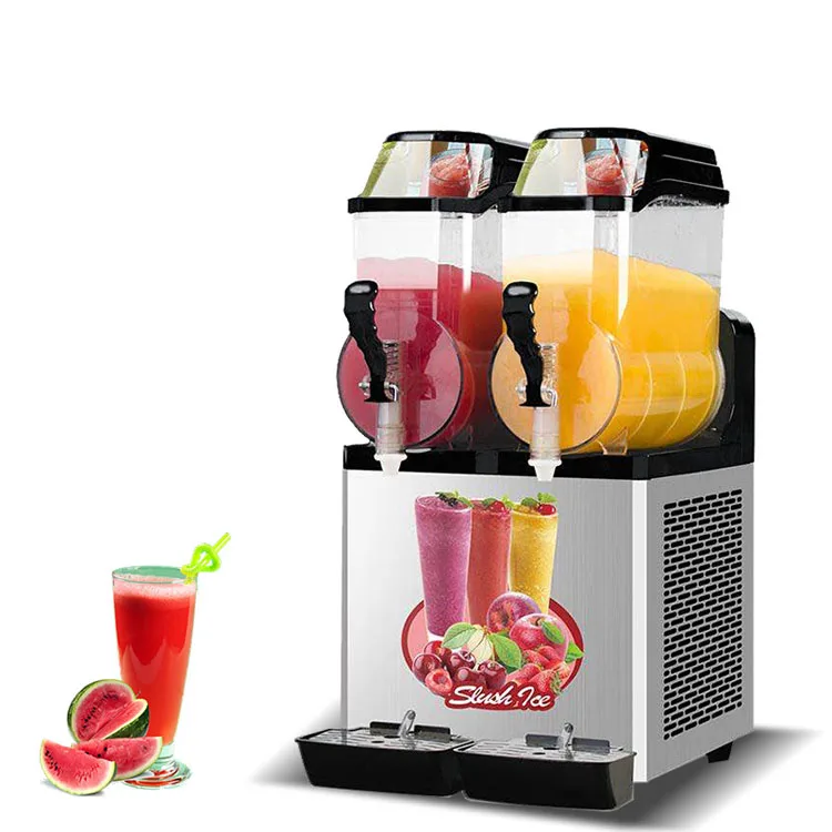 12L*2 Stainless Steel Small Capacity Mini Slush Machine for Commercial ...