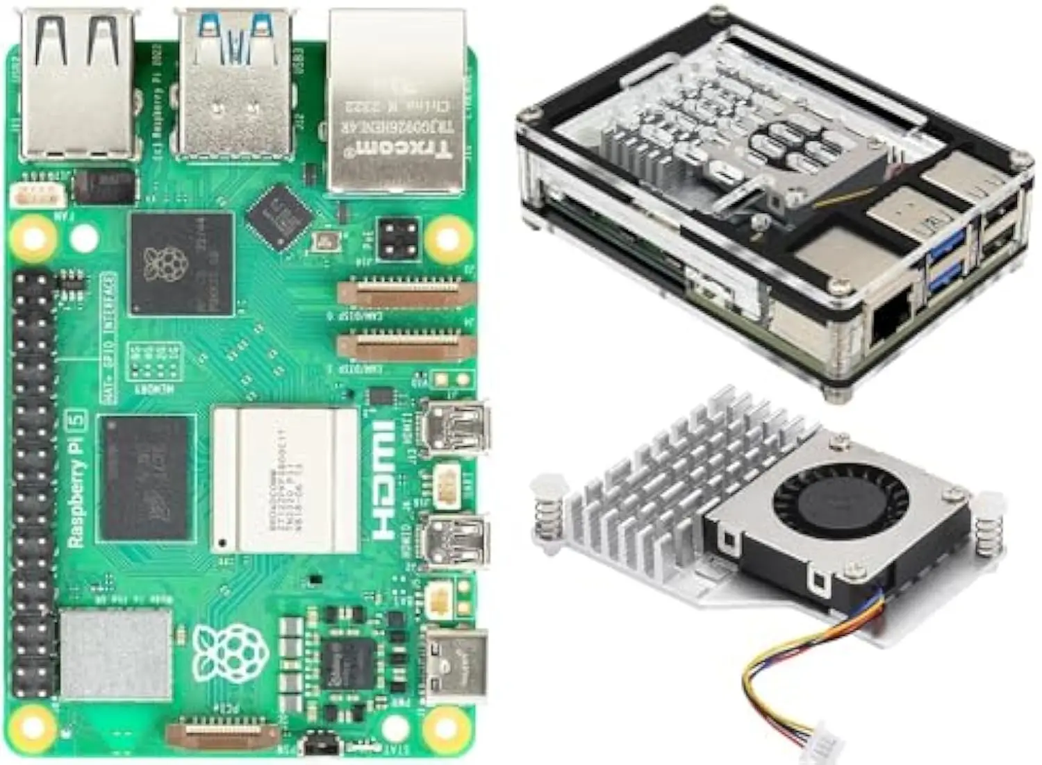 2GB 4GB 8GB Raspberry Pi 5 Basic Kit Including Raspberry Pi 5 Board ...