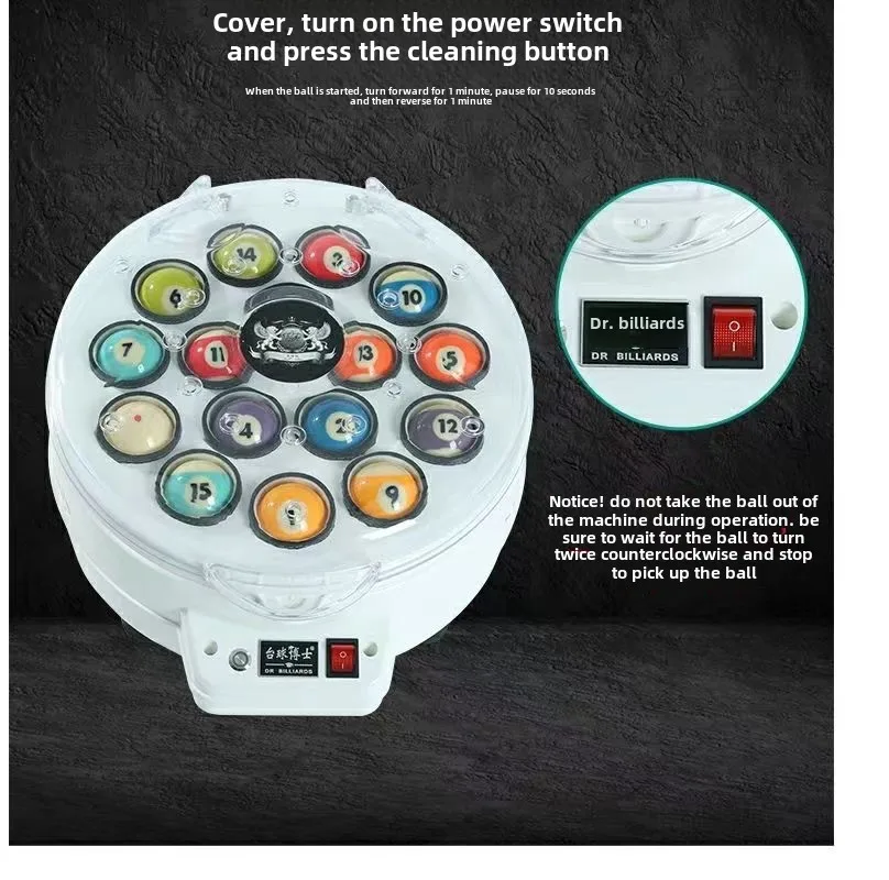 Fully Automatic English Snooker American Pool Ball Washer Billiard Ball ...