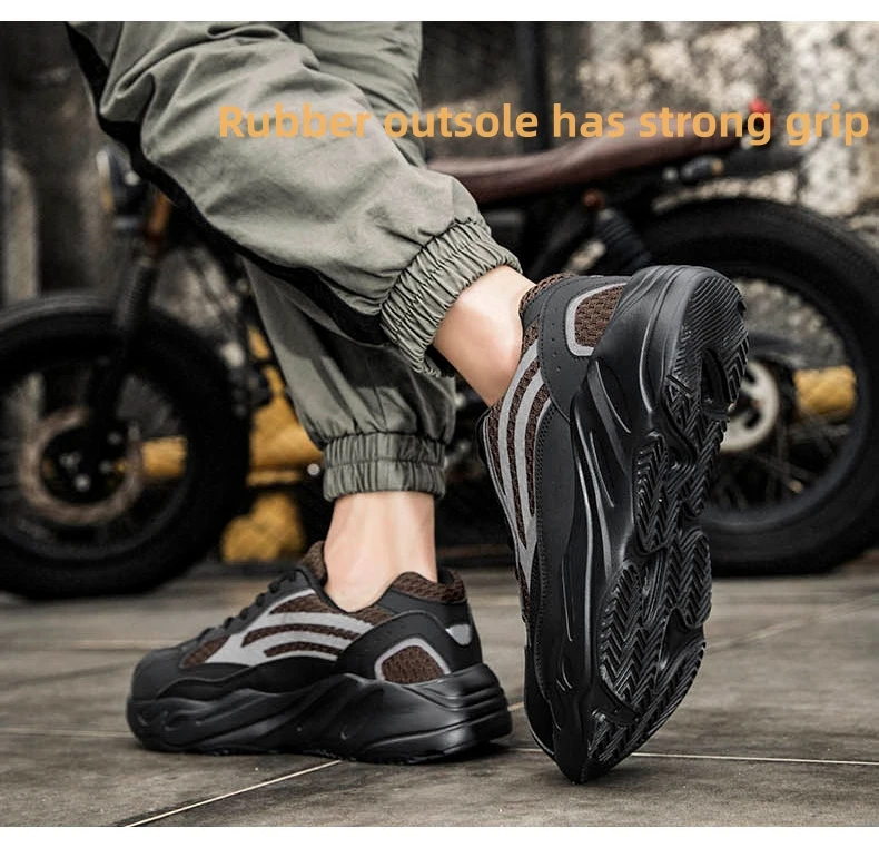 Unisex Lightweight Kevlar Safety Shoes With Rubber Mesh Fabric Insoles ...