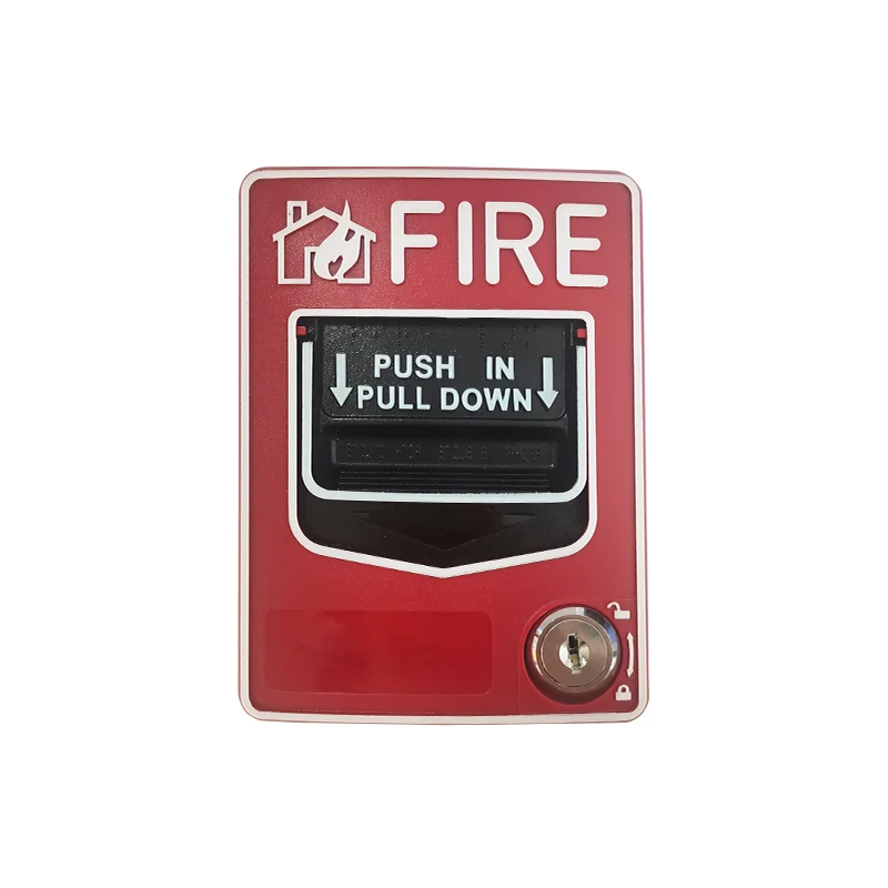 DC9-28V Manual Call Point Push Button Indoor ABS Fire Alarm System for ...