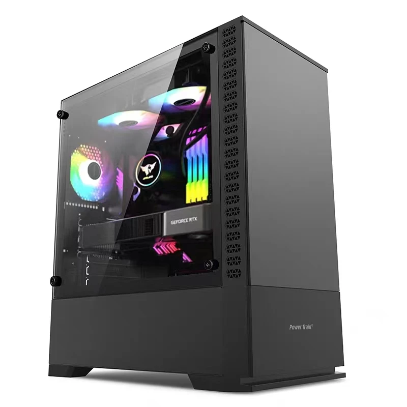 New RGB Computer case ATX Gaming Case PC Case Full Mid Tower Computer ...