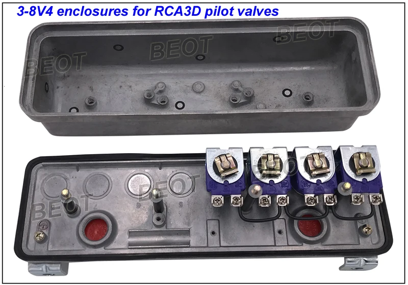 Rca3-8v / Rca3-8v8 / 3-8v6000-330 Diecast Aluminium 8 Valve Enclosures ...