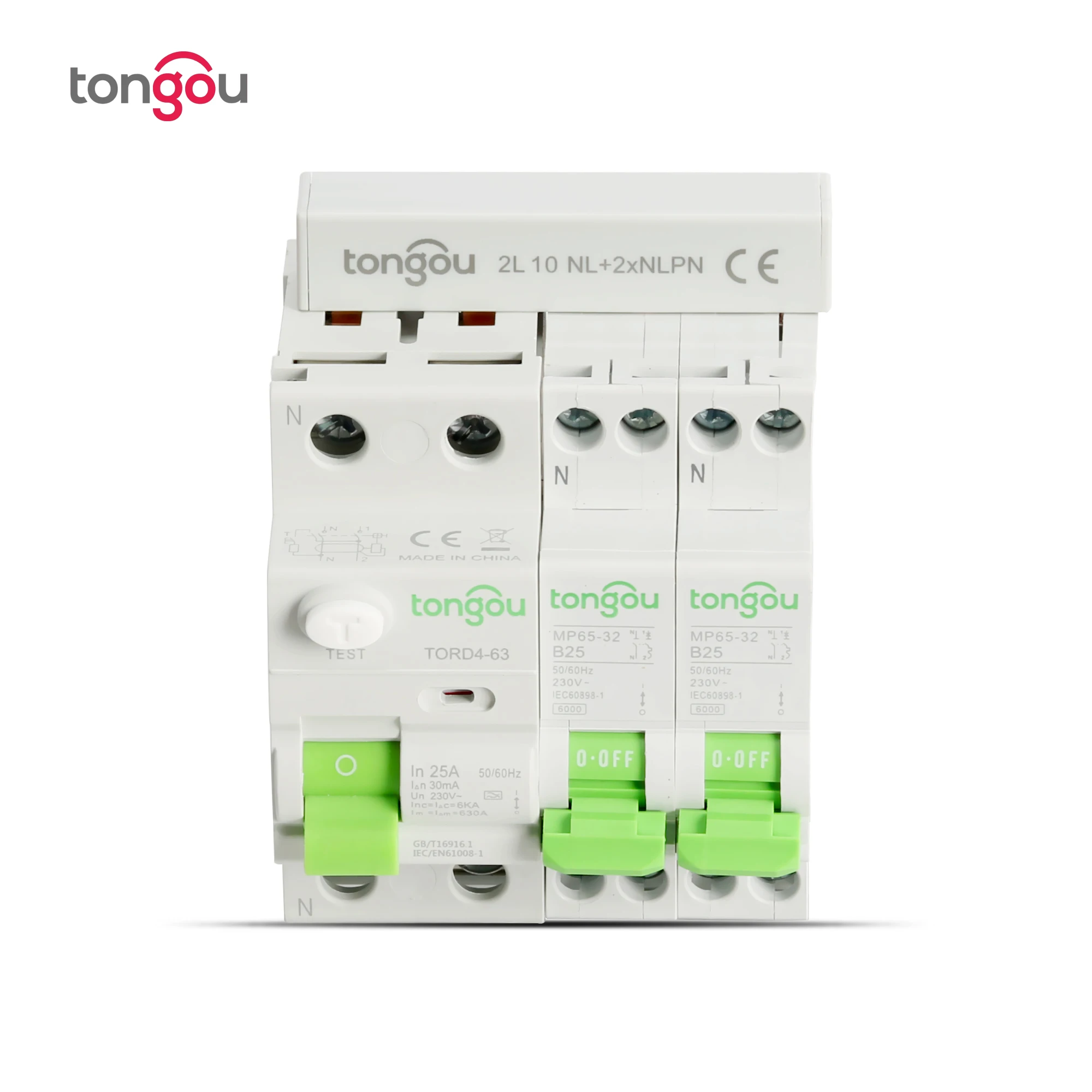 TONGOU Industrial Use Copper Busbar PIN MCB Connector Circuit Breaker ...