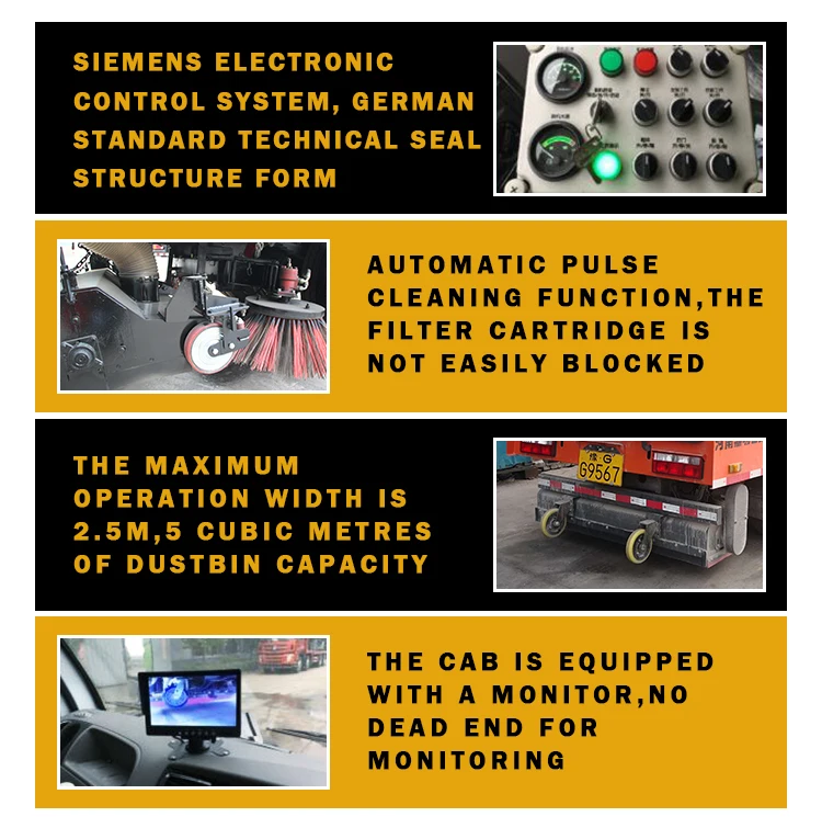 Intelligent Road Cleaning Truck - Efficient Dust Removal