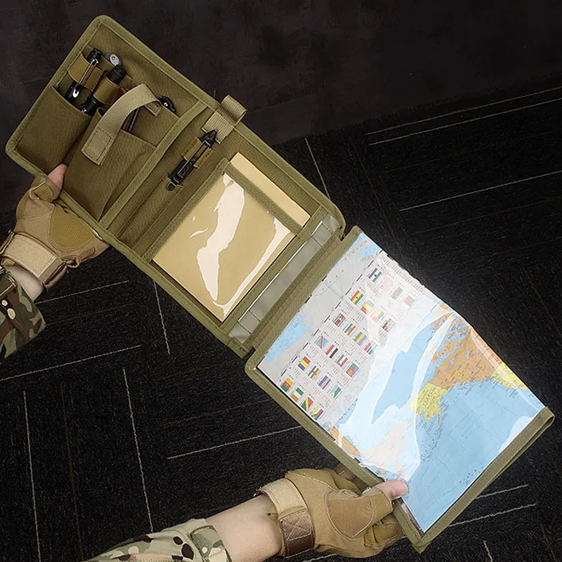 Tactical Foldable Map Storage Case - Ideal for Outdoor Adventures