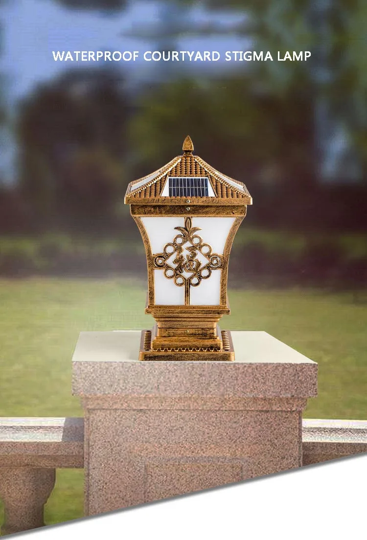 Main Gate Pillar Light Outdoor Solar Pillar Lamp - Buy Main Gate Pillar ...