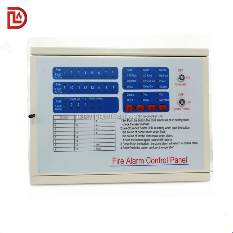 Fire Fighting System 8 Zone Conventional Fire Alarm Control Panel - Buy ...