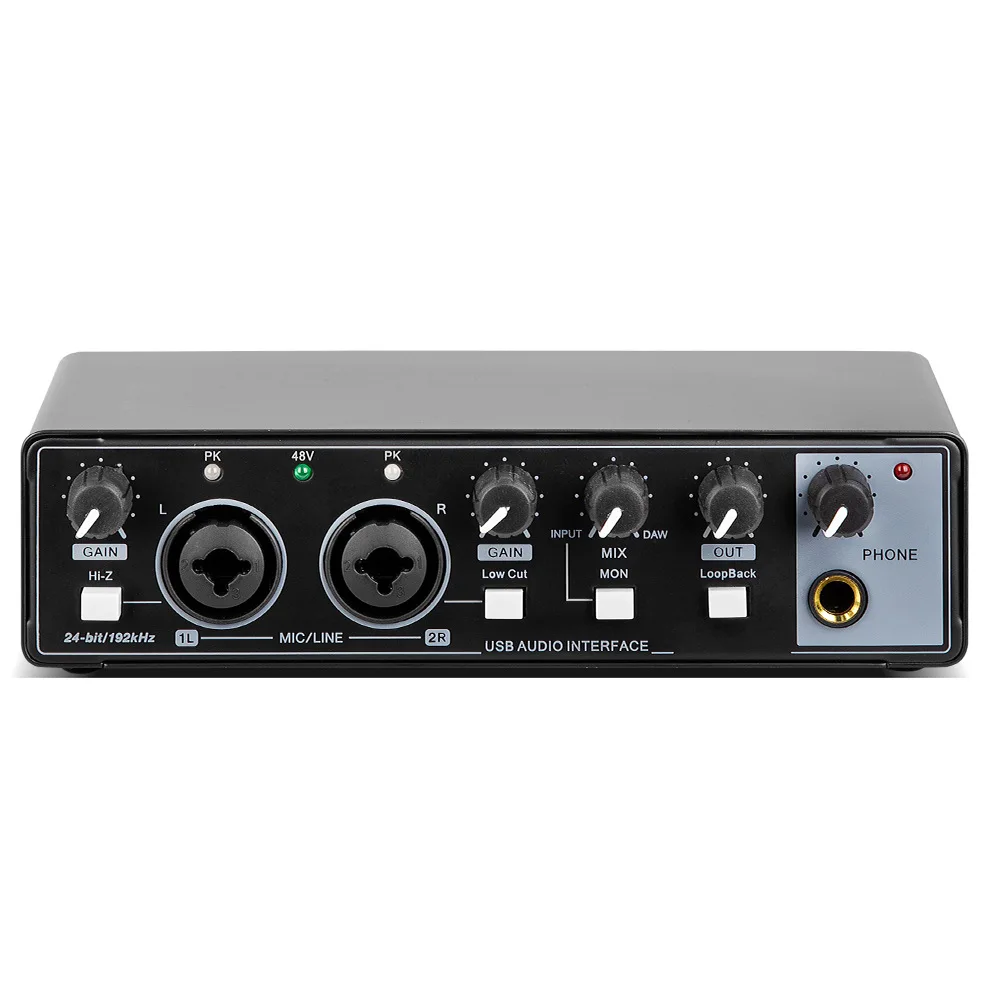 Lmbgm Md22 New Professional 2channels 24bit 192hkz Audio Interface And ...