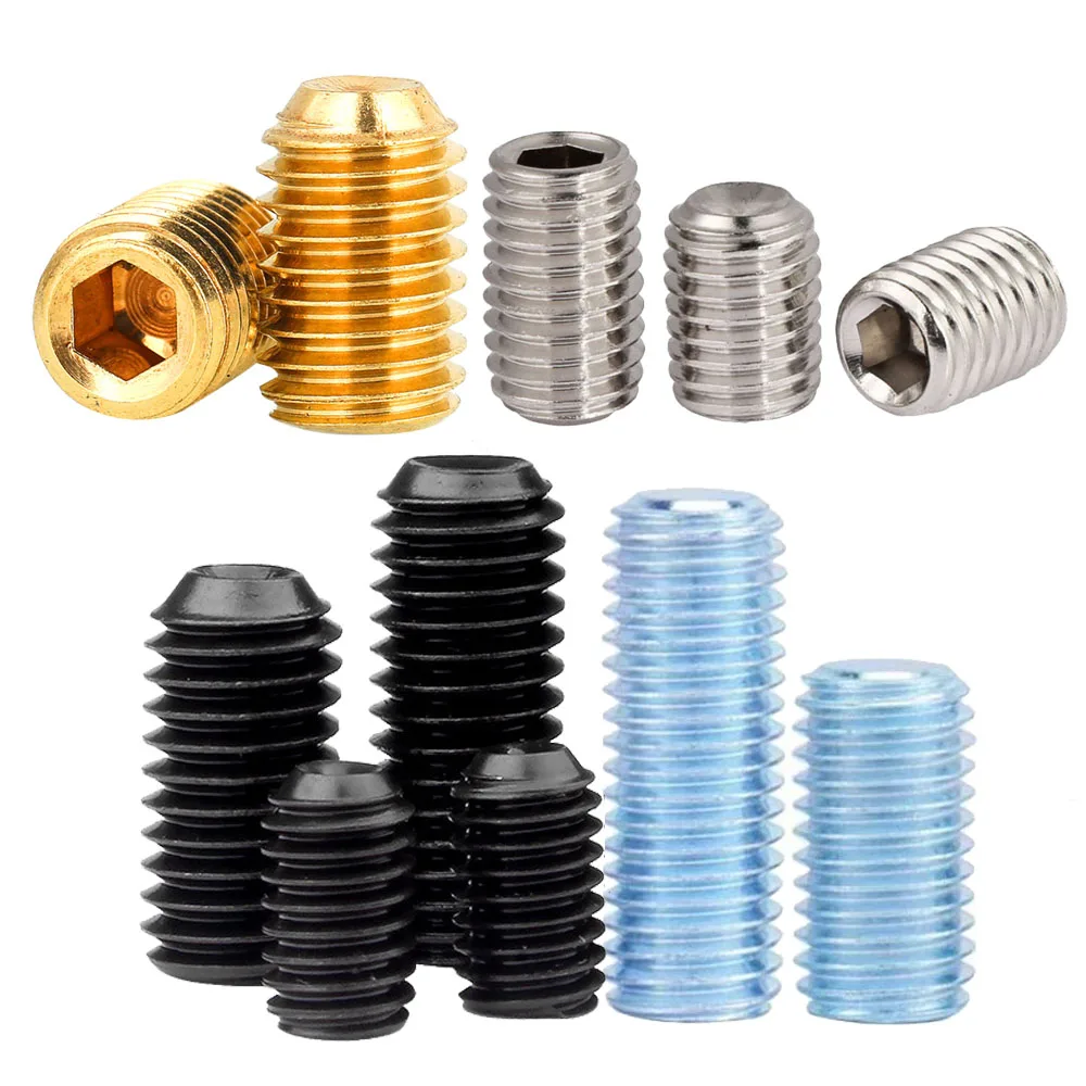 Bobes Recess M3 M4 M5 M6 M8 M10 Hex Socket Brass Stainless Steel Din916 ...